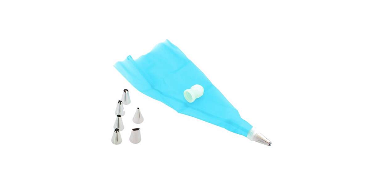 Set pos de cofetarie pentru ornat prajituri sau torturi, cu 6 capete ...