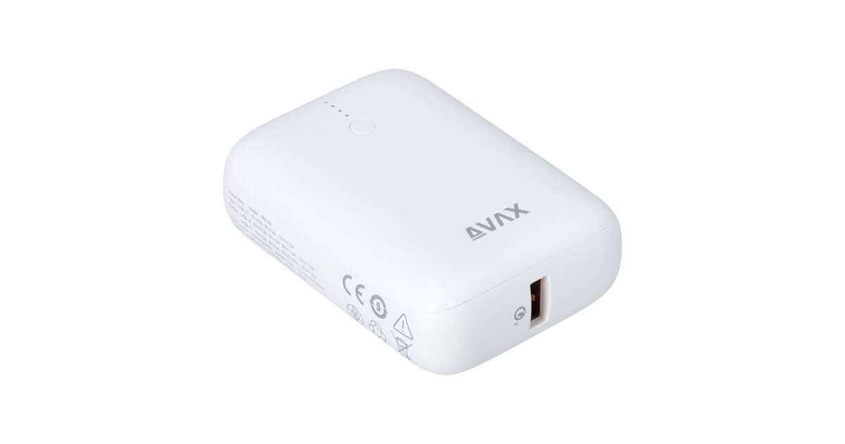Avax Pb105w Mini Pd Type C 20w Gyorstöltő Powerbank 10 000mah Fehér Pepita Hu