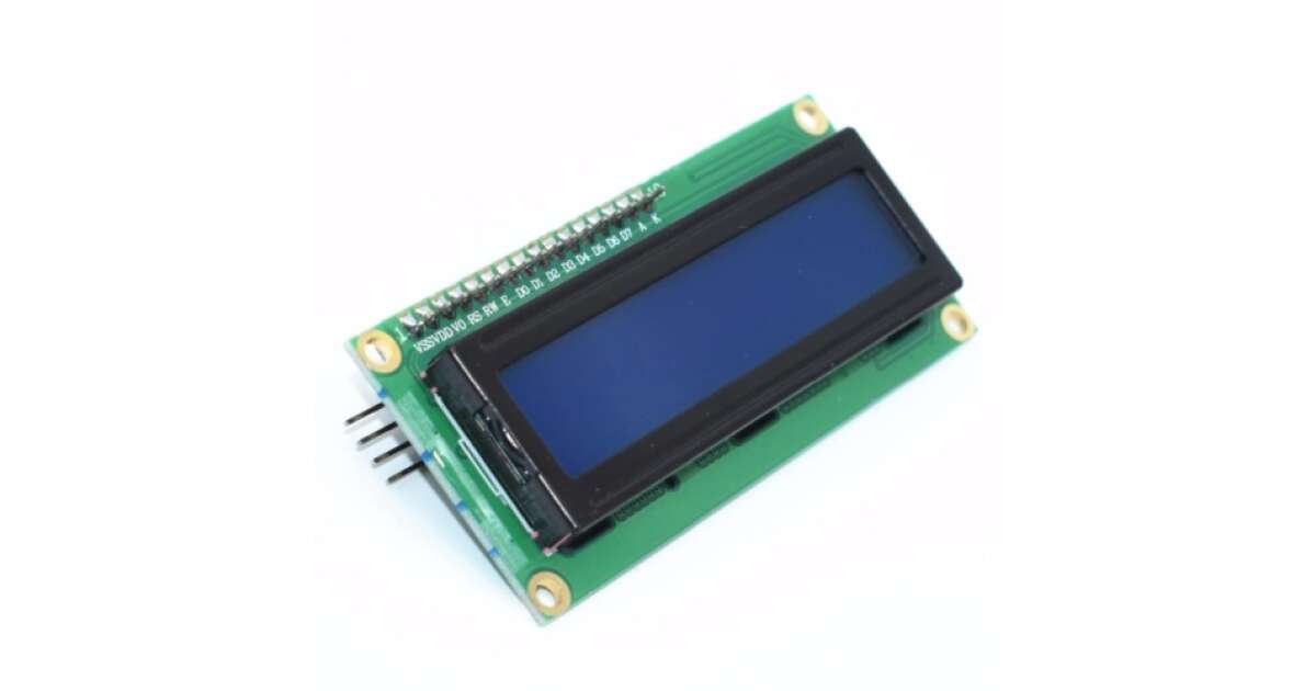 LCD 1602+I2C kék 2*16 karakter Arduino | Pepita.hu