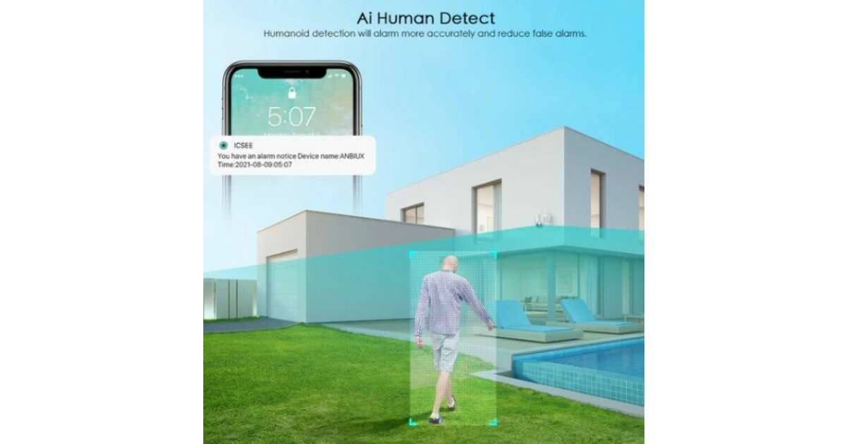 Pro vision Hisee X 3Mp Kültéri Wifi Smart HD Kamera vízálló A6 | Pepita.hu