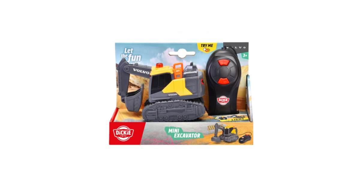 Távirányítós mini markoló gép 14cm - Dickie Toys | Pepita.hu