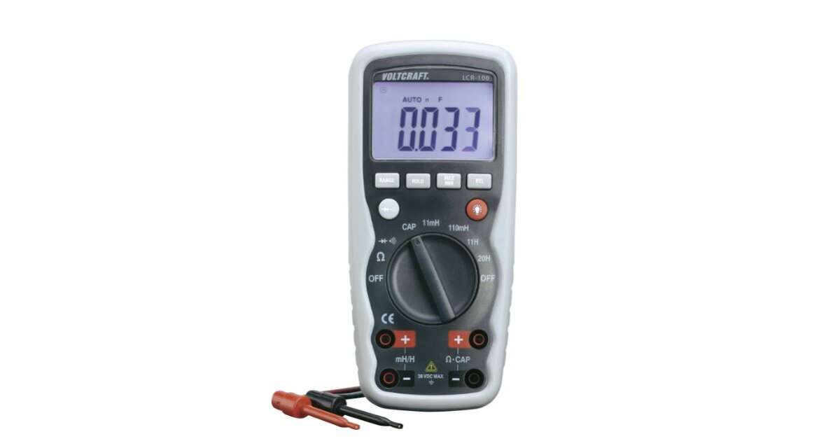 VOLTCRAFT Digitális LCR méter kapacitásmérő mérőműszer, induktivitás ...