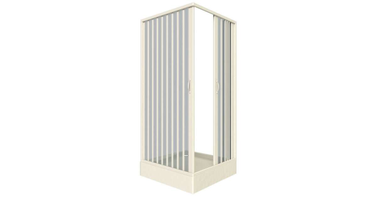 Cabina de dus patrata Italbox Luna Lux, usi armonice, PVC, fara cadita ...