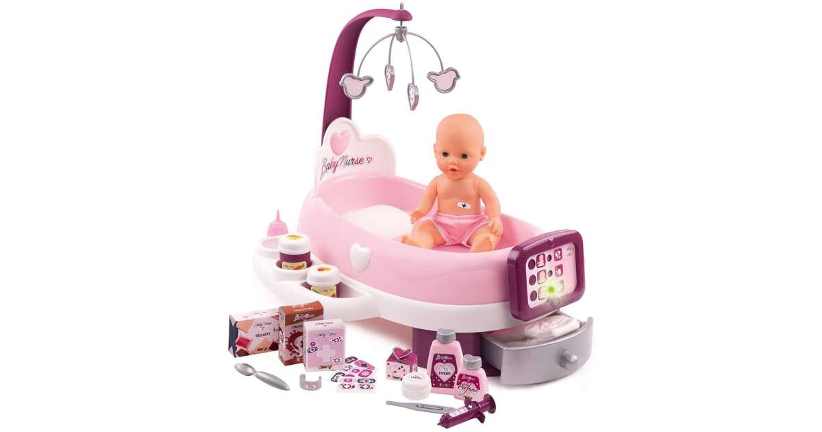 Smoby Baby Nurse elektronikus Babacenter babával | Pepita.hu