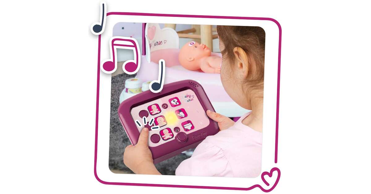 Smoby Baby Nurse elektronikus Babacenter babával | Pepita.hu