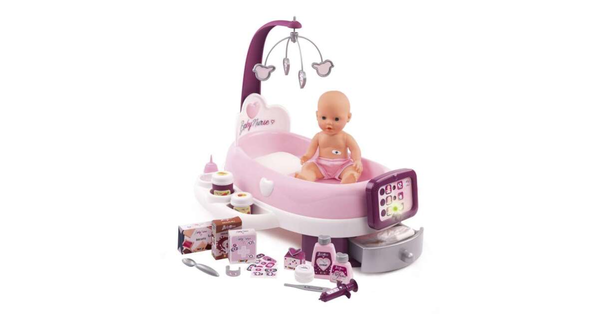 Smoby Baby Nurse elektronikus Babacenter babával | Pepita.hu