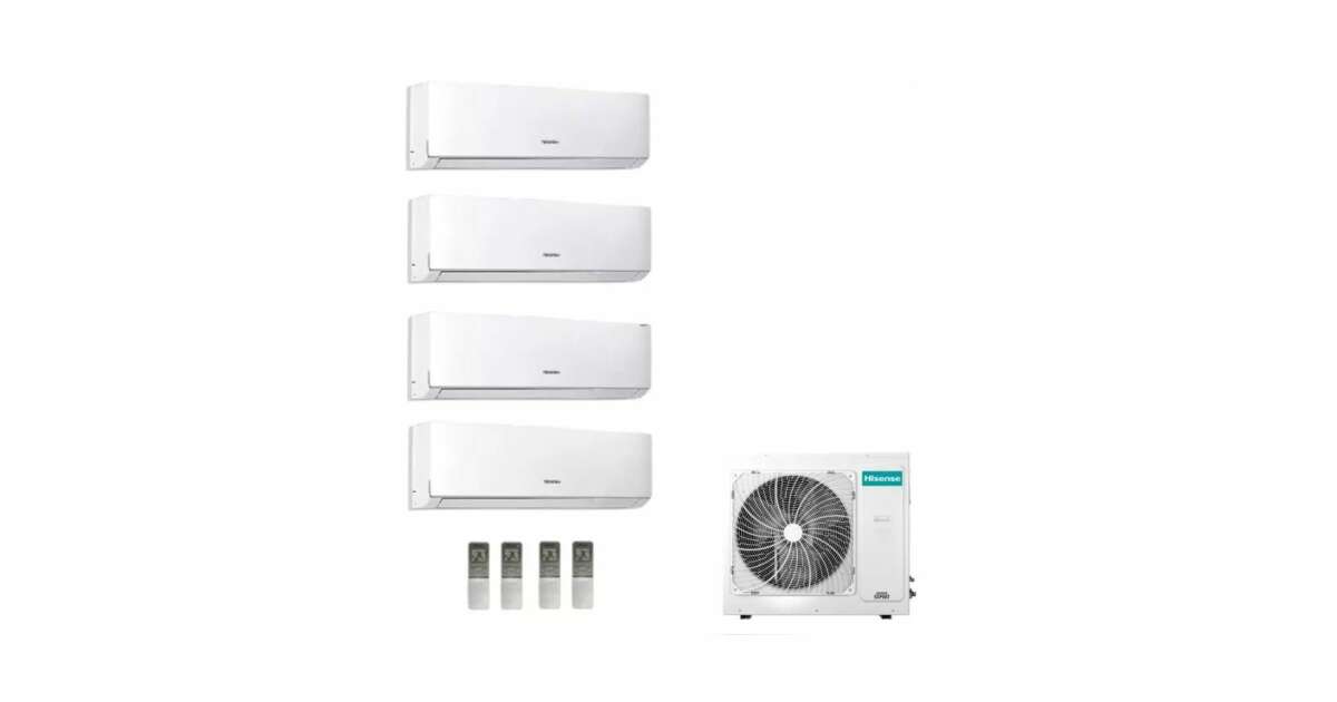 Hisense Energy Pro inverteres multisplit klíma szett QUAD kivitel 4db 3 ...