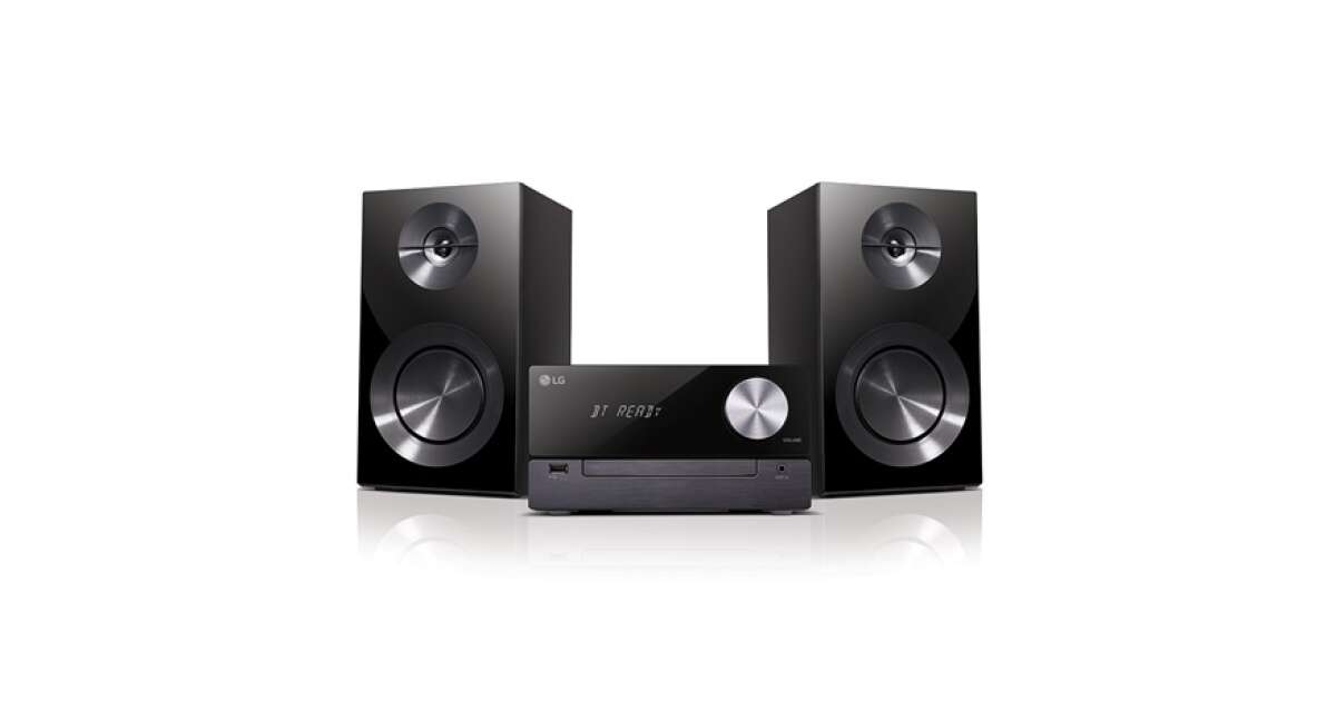 LG CM2460 100W Bluetooth/CD/USB Mikro HiFi rendszer, fekete | Pepita.hu