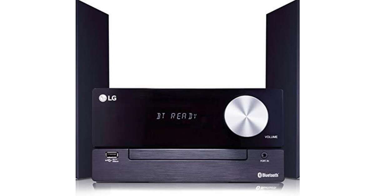 LG CM2460 100W Bluetooth/CD/USB Mikro HiFi rendszer, fekete | Pepita.hu