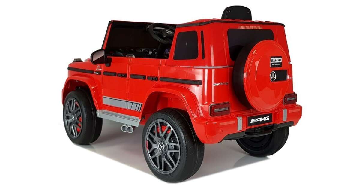 Mercedes G63 Piros 12V Elektromos kisautó 2.4GHz szülői távirányítóval ...