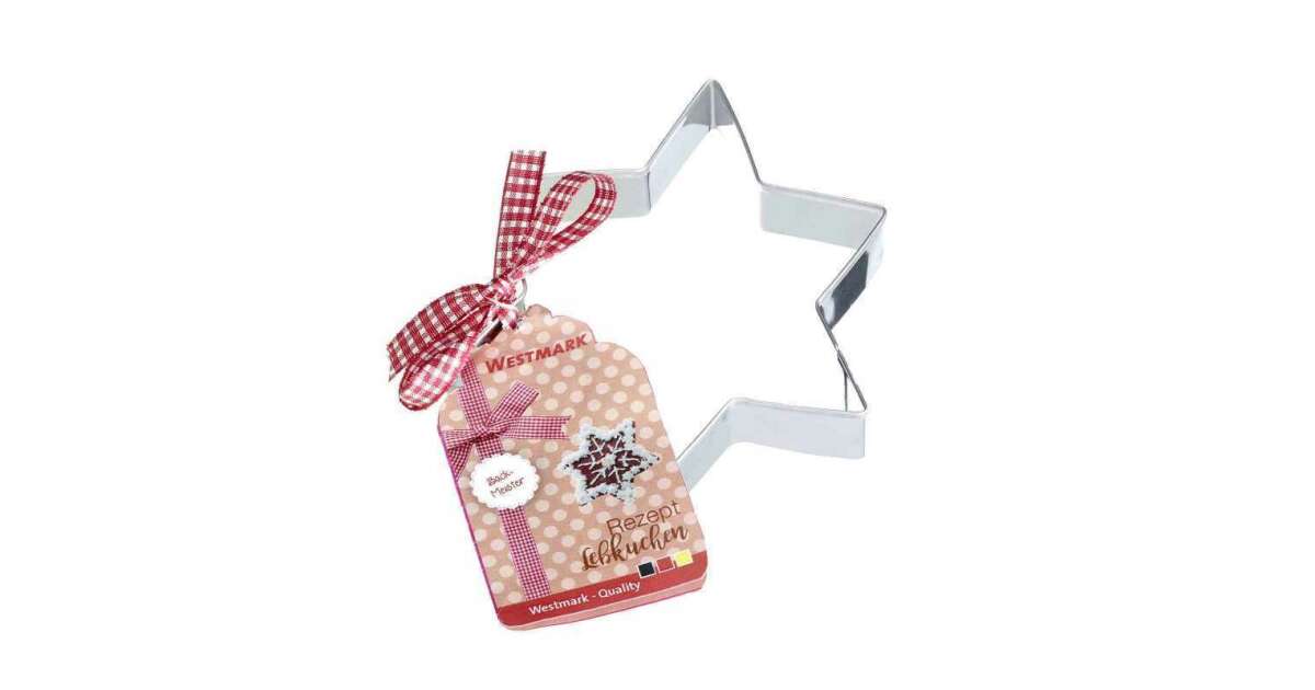 Westmark 35122291 sütemény kiszúró, csillag forma, 12 cm, rozsdamentes ...
