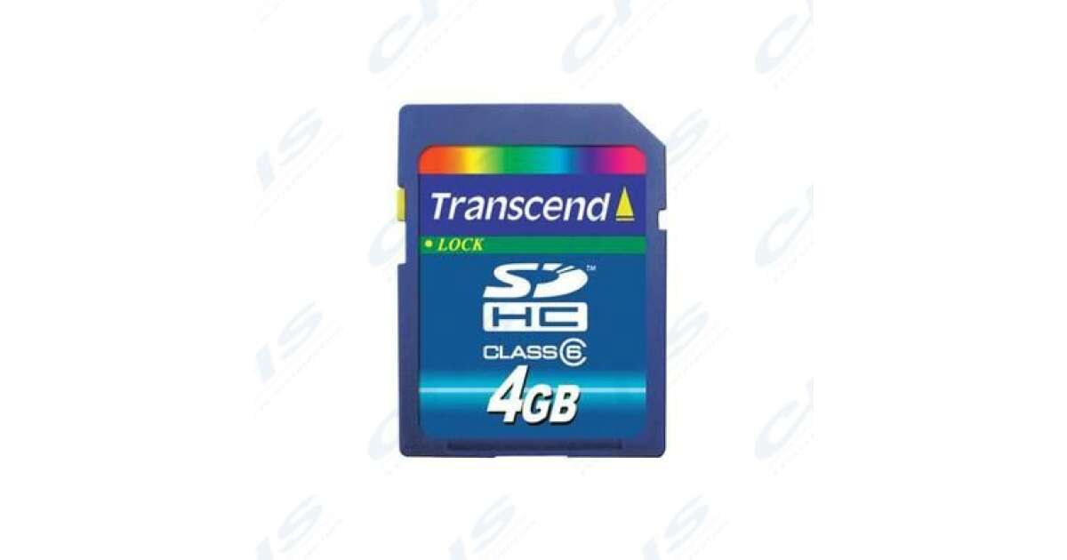 Transcend Memóriakártya SDHC 4GB CLASS 4 | Pepita.hu