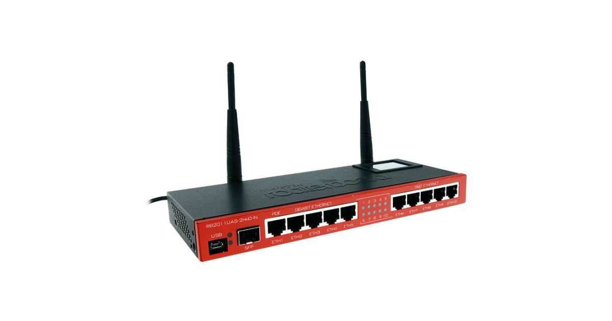 MikroTik RB2011UiAS-2HnD-IN L5 router | Pepita.hu