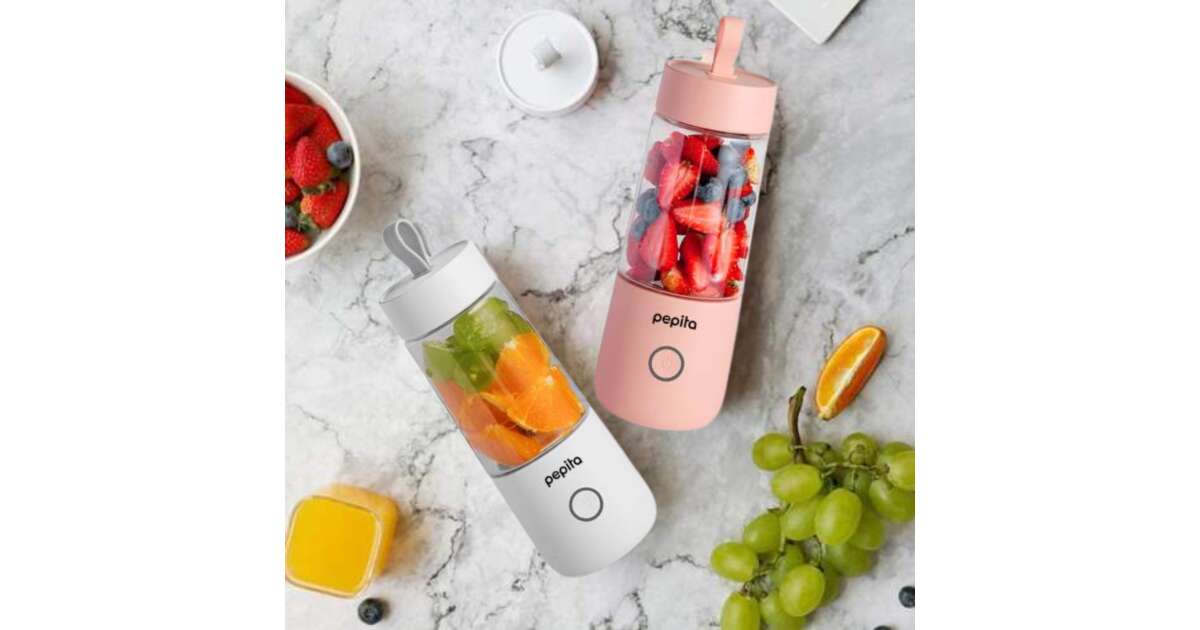 Mixer portabil Pepita cu baterie 60W #white | Pepita.com