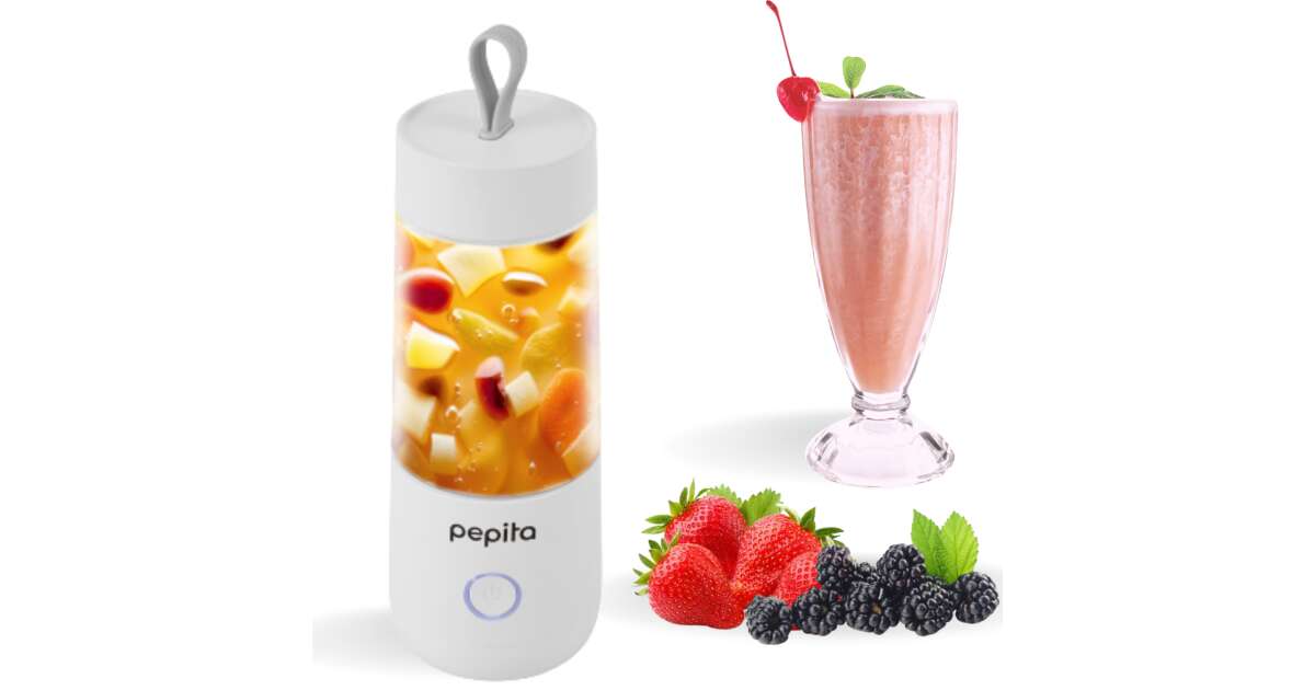 Mixer portabil Pepita cu baterie 60W #white | Pepita.com