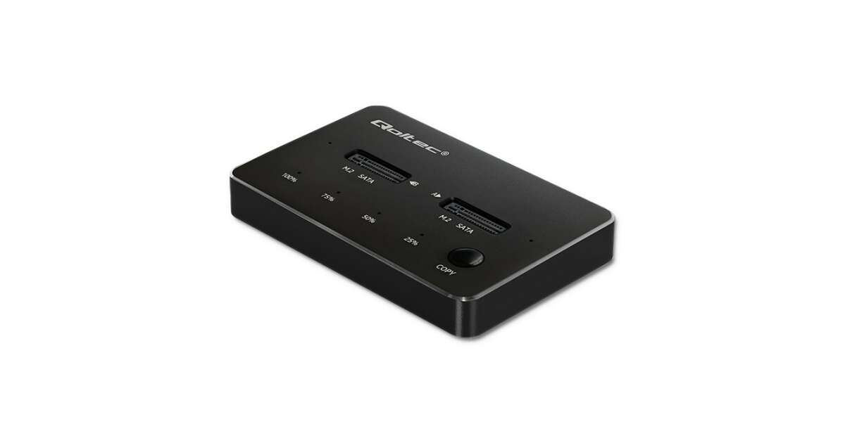 Qoltec 50310 SSD Dokkoló és klónozó állomás (USB 3.1 Type-C - M.2 ...
