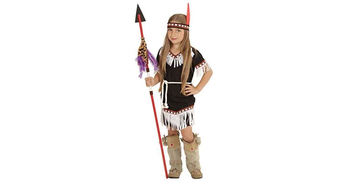 Widmann - Indián Lány Jelmez - Ruha, Öv, Fejpánt - 116 cm | Pepita.hu
