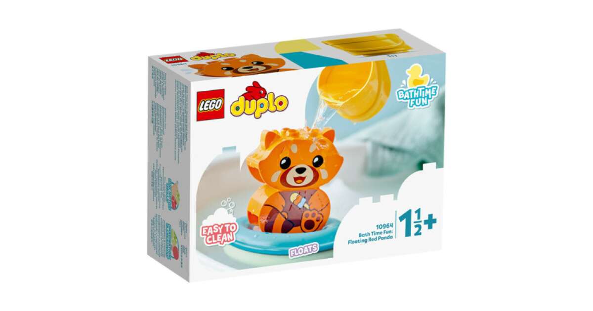 LEGO DUPLO 10964 - Vidám fürdetéshez: úszó vörös panda | Pepita.hu