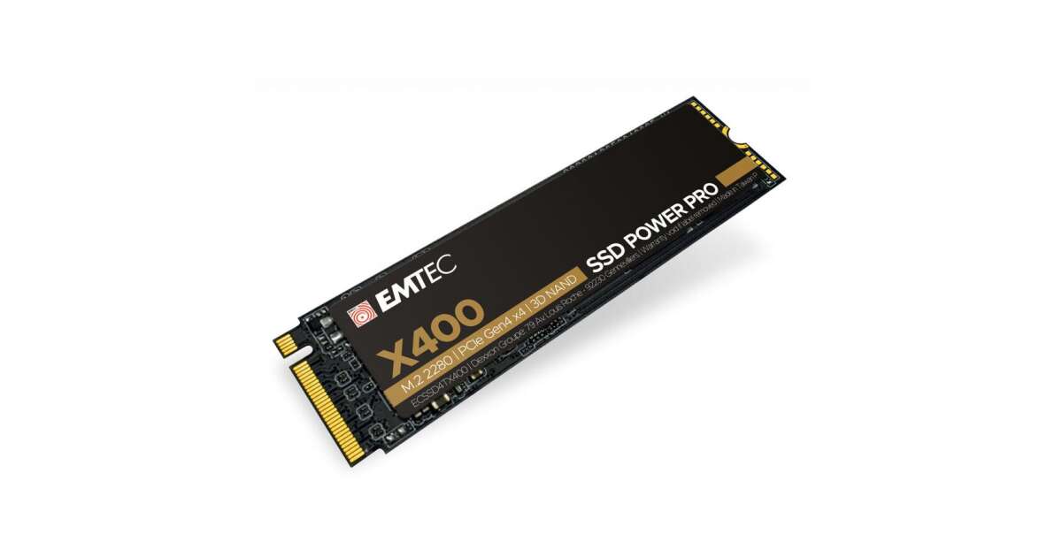 Emtec X400 SSD - 2TB M.2 NVMe PCIe | Pepita.com