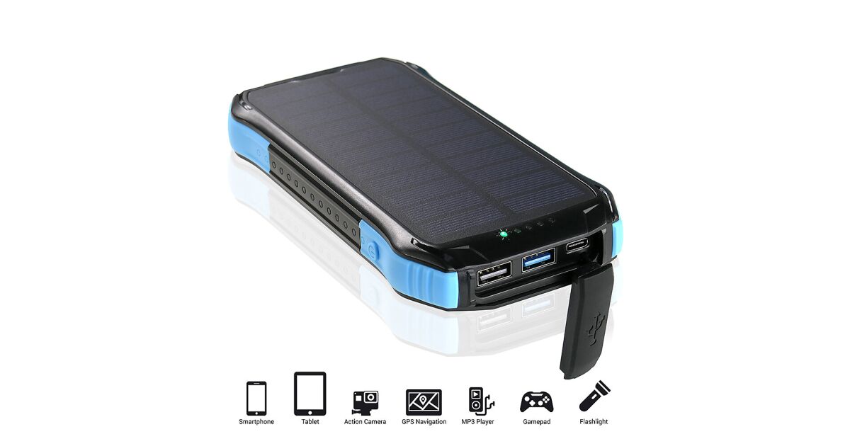 EverActive Napelemes Power Bank 12000mAh | Pepita.hu