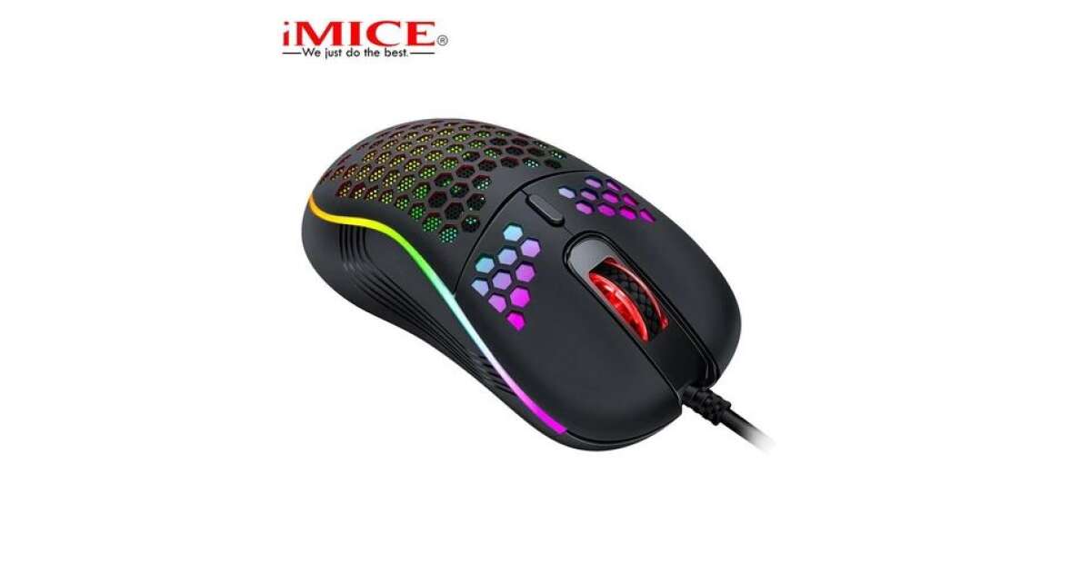 iMice T98 RGB Gaming Egér - 7 Gomb - Fekete | Pepita.hu