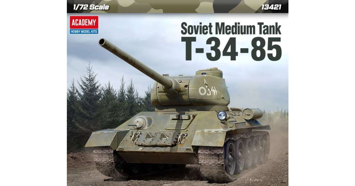 Academy T-34/85 Szovjet Harckocsi Modell - 1:72 | Pepita.hu