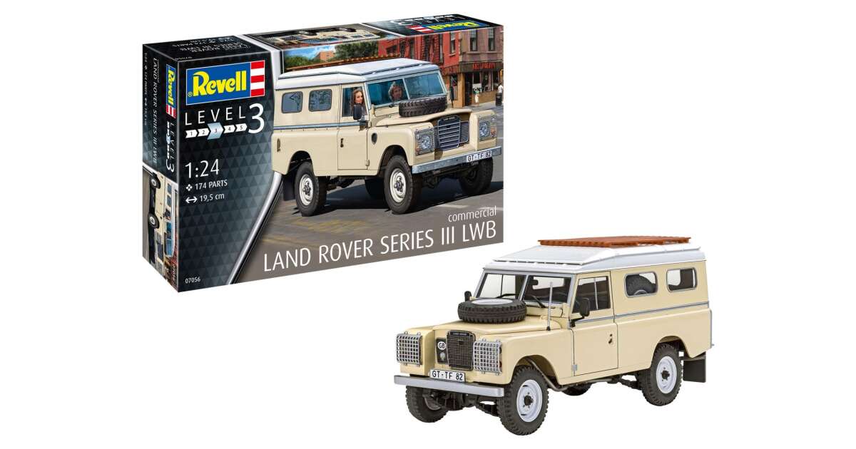 Revell Land Rover series III LWB autó műanyag makett (1:24) | Pepita.hu