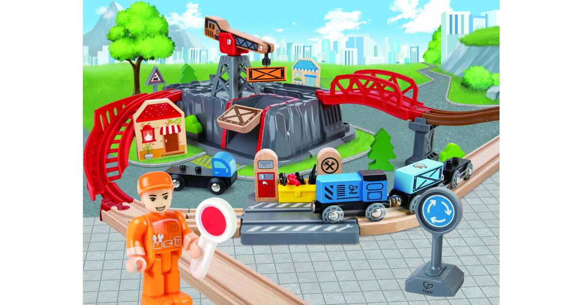 Hape E3764 Vasúti készlet | Pepita.hu