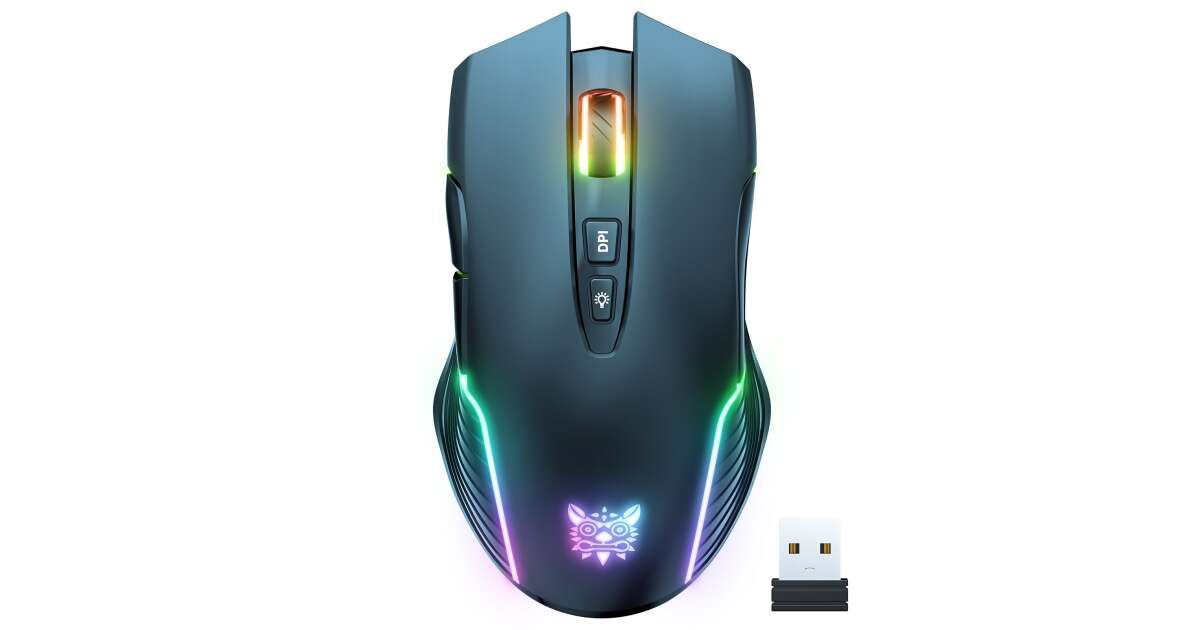 Onikuma CW905 2.4G Wireless Gaming Mouse, Black | Pepita.com