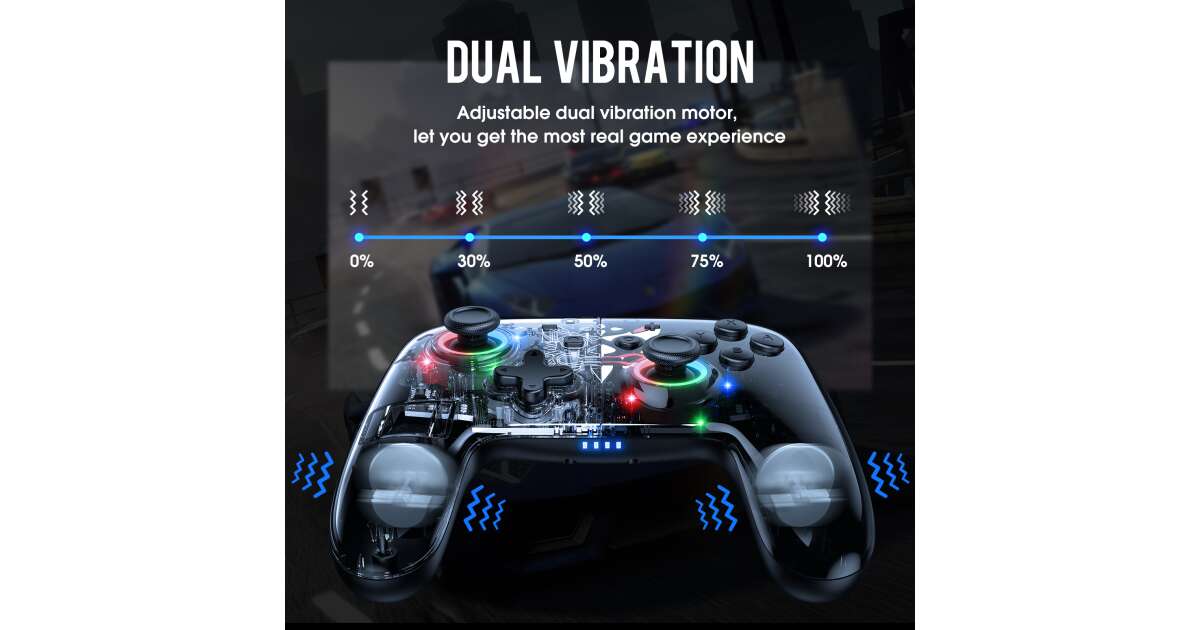 Onikuma C6 Wireless Controller, Black | Pepita.com