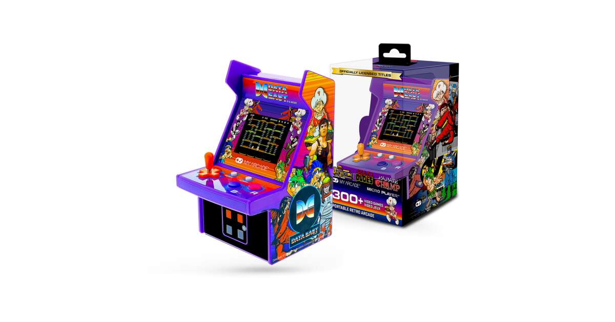MY ARCADE Data East 300+ Micro Player Retro Arcade Hordozható ...