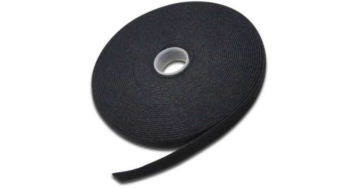 Digitus Tépőzár Szalag - Fekete - 10m x 15mm | Pepita.hu