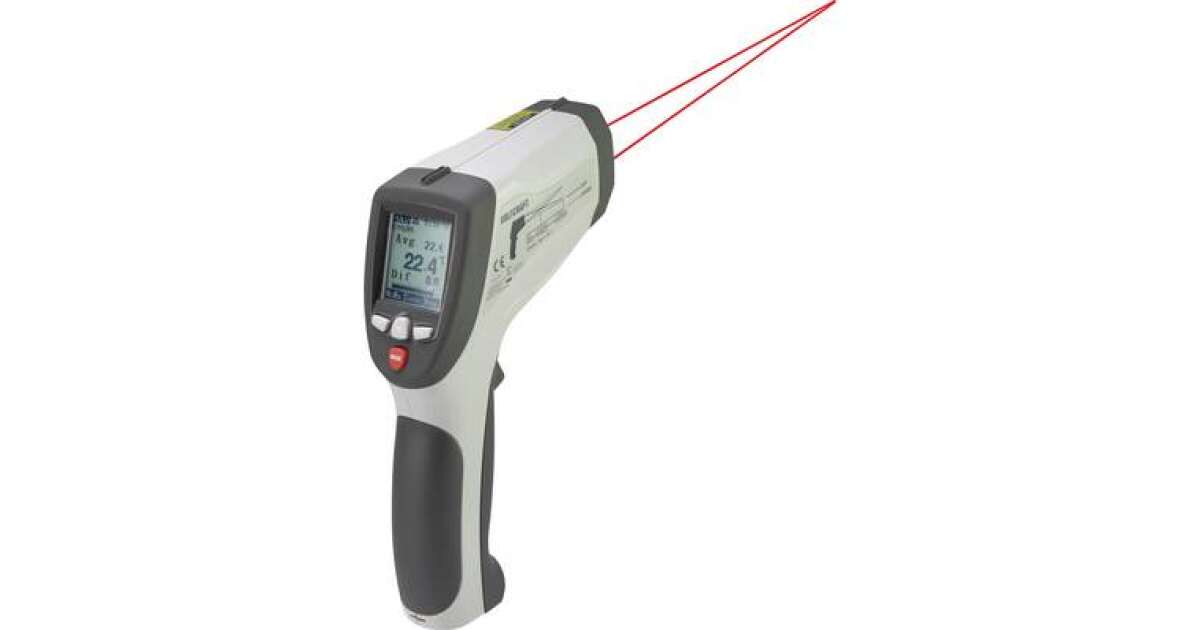 USB-s infra hőmérő optika 50:1 -50...+1200 °C Pirométer VOLTCRAFT IR ...