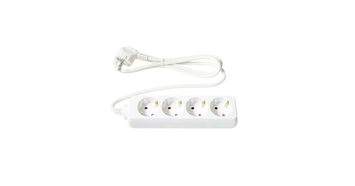TOO PSW-415 4 sockets 1.5 meters 3x1.0mm2 white distribution box ...