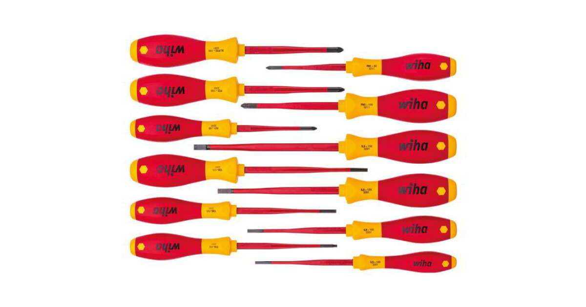 WIHA 3201K12 SoftFinish electric slimFix VDE 12 részes szigetelt csavarhúzó készlet | Pepita.hu