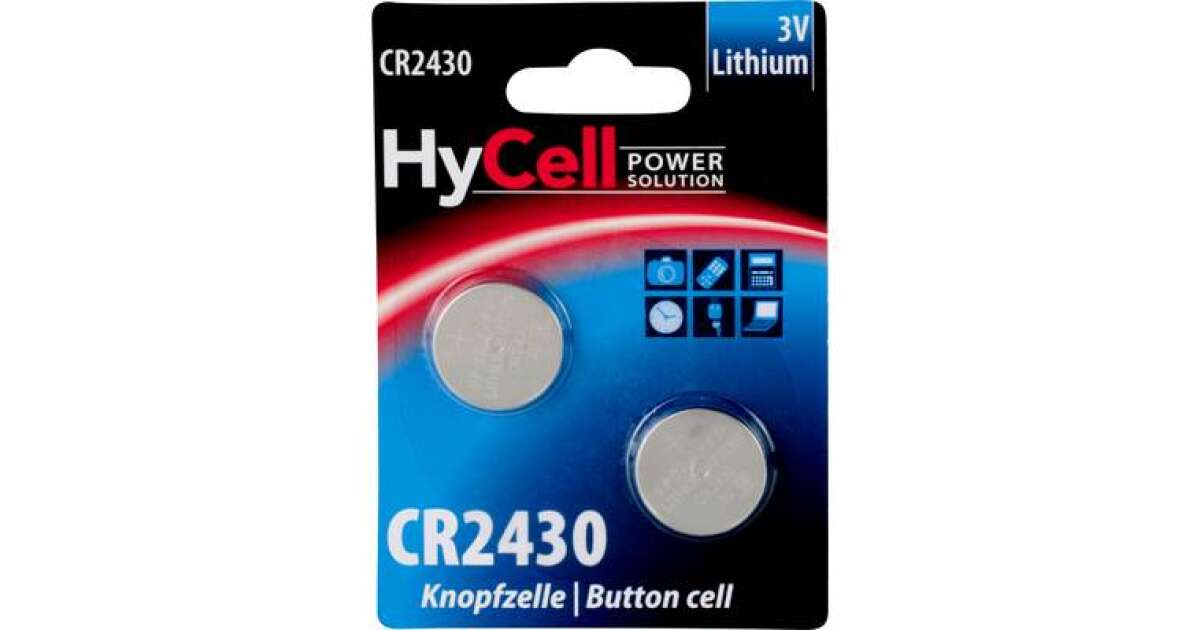 Baterii litiu HyCell CR2430 3V 2 buc | Pepita.com