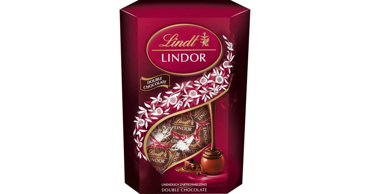 Lindt Lindor Dupla Csokoládé Bonbon - 200g | Pepita.hu