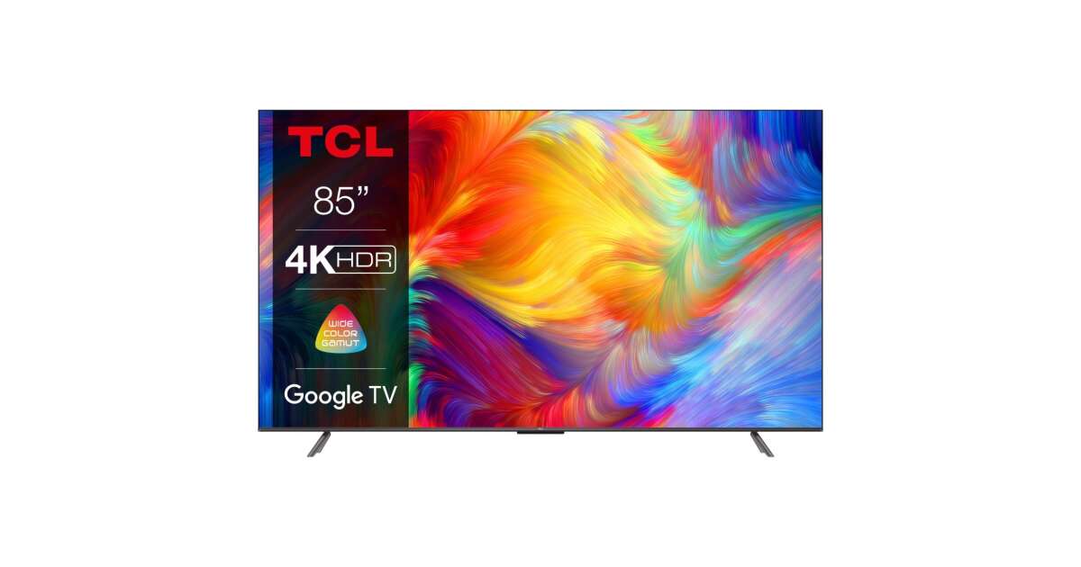 TCL P73 Series P735, 85, 4K Ultra HD, Wi-Fi, Fekete, Smart TV | Pepita.hu