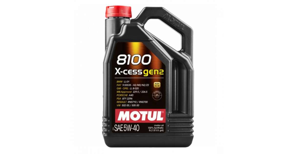 Motul 8100 X-cess gen2 5W-40 5L motorolaj | Pepita.hu