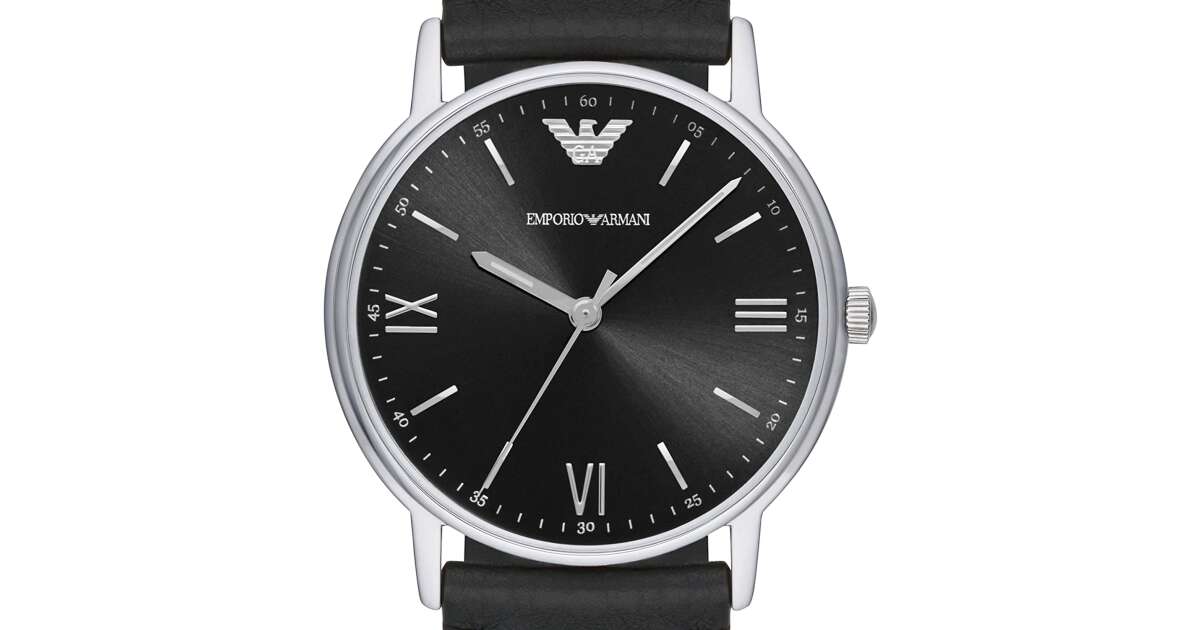 Emporio Armani férfi Karóra bőr szíjjal #fekete (AR11013) | Pepita.hu