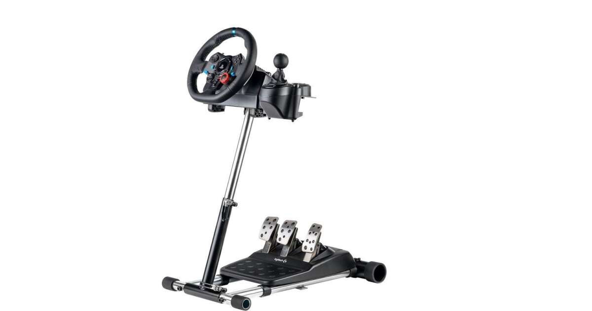 Wheel Stand Pro Deluxe V2 Kormány állvány - Inox/Fekete | Pepita.hu