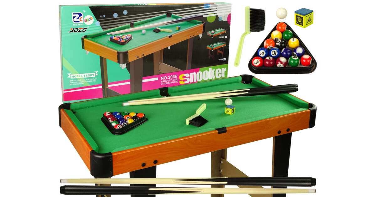 Biliárd asztal Társas játék dákók és golyók 9746 | Pepita.hu