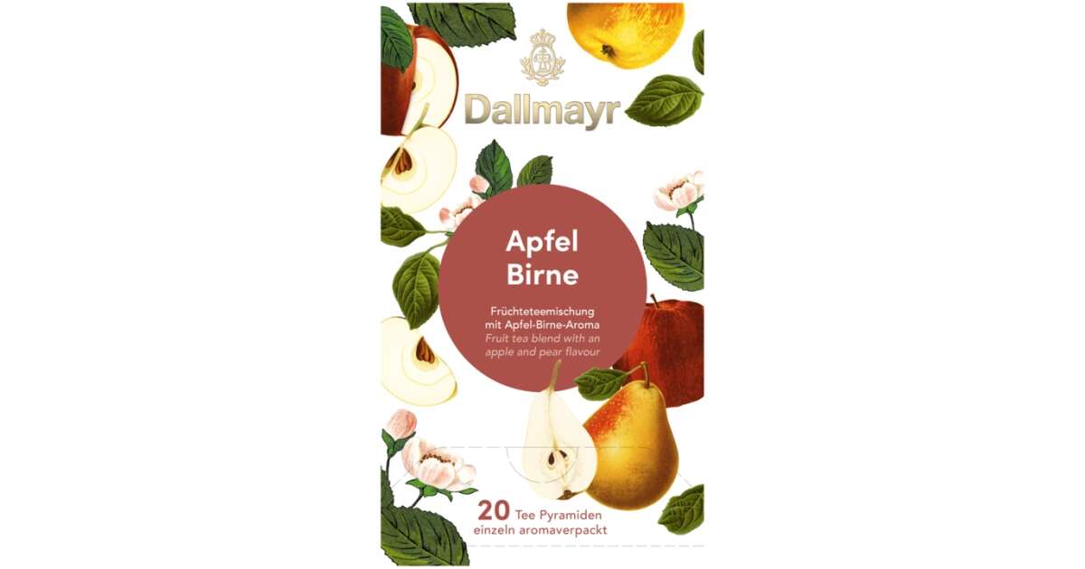 Dallmayr Alma-Körte gyümölcs tea 20db (teapiramis) | Pepita.hu
