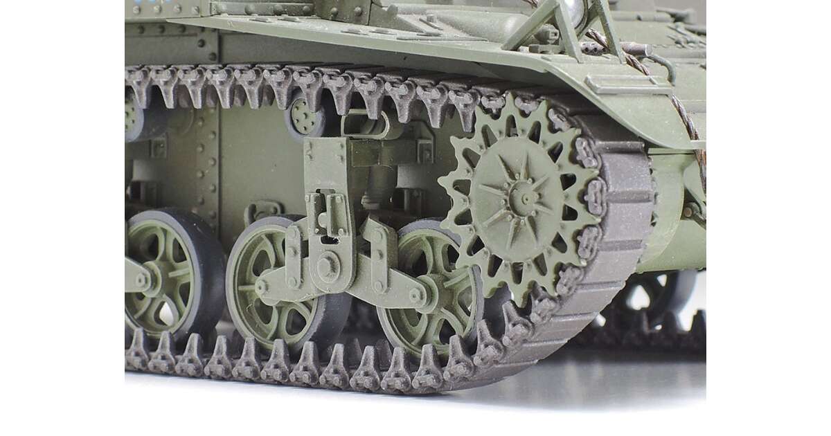 Tamiya U.S. Light Tank M3 Stuart Late Production tank műanyag modell (1 ...