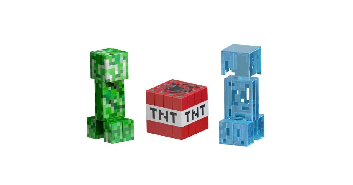 Mattel Minecraft Diamond Level Creeper akciófigura | Pepita.hu