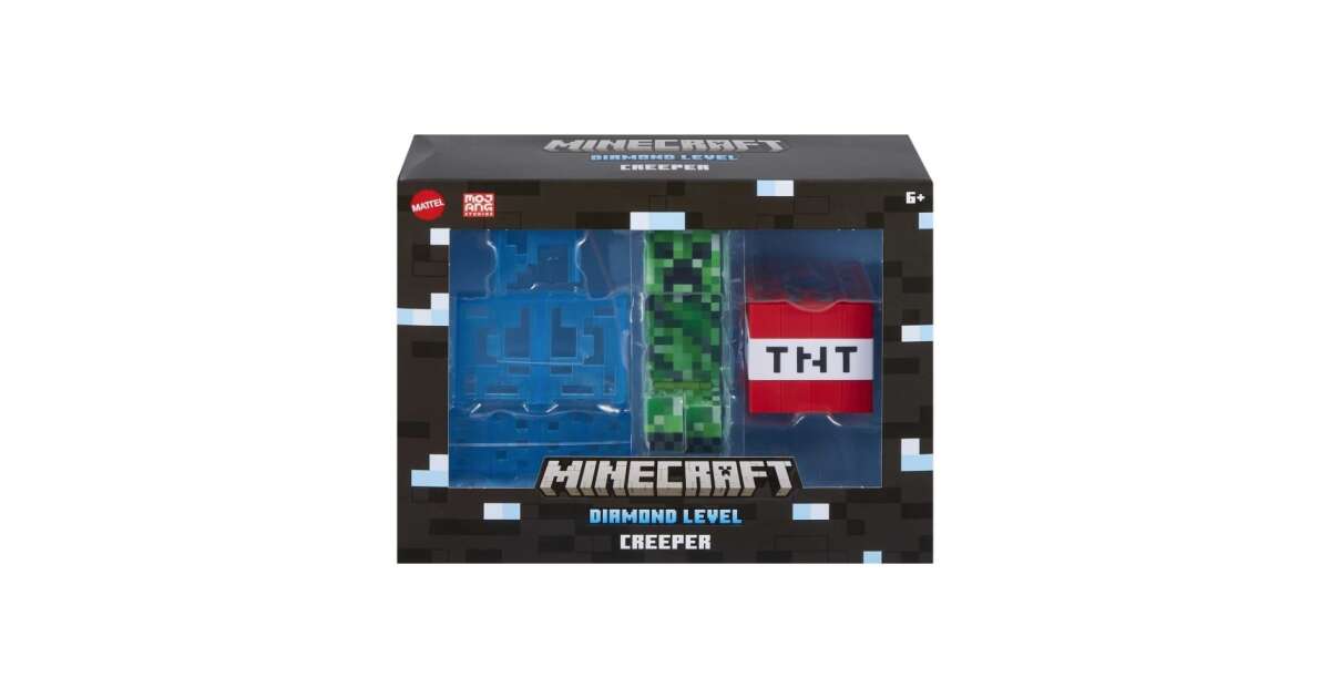 Mattel Minecraft Diamond Level Creeper akciófigura | Pepita.hu