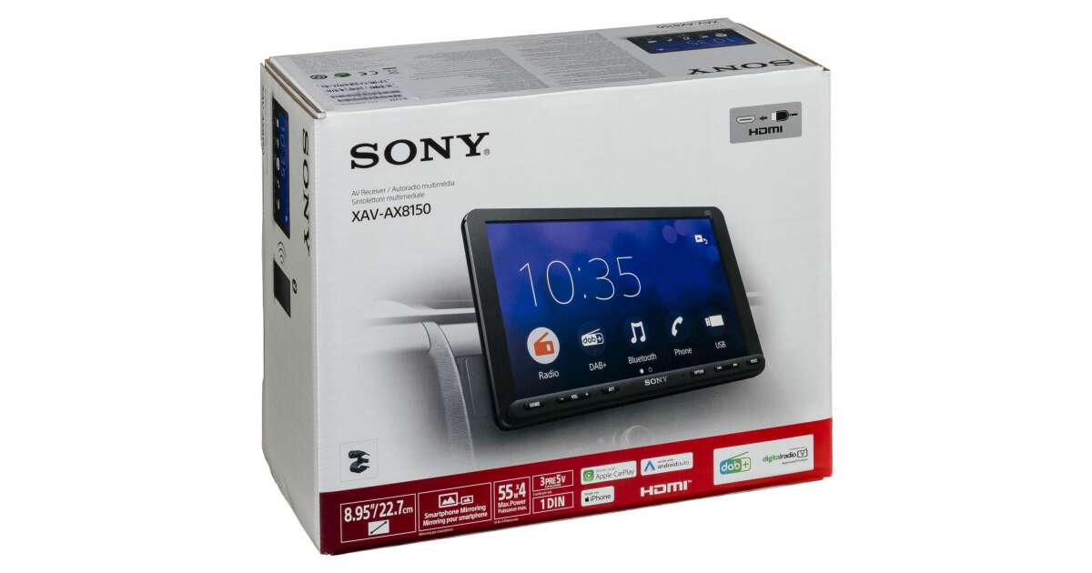 Sony XAV-AX8150 Weblink Cast Autó HiFi fejegység 8,9 / 1 DIN | Pepita.hu