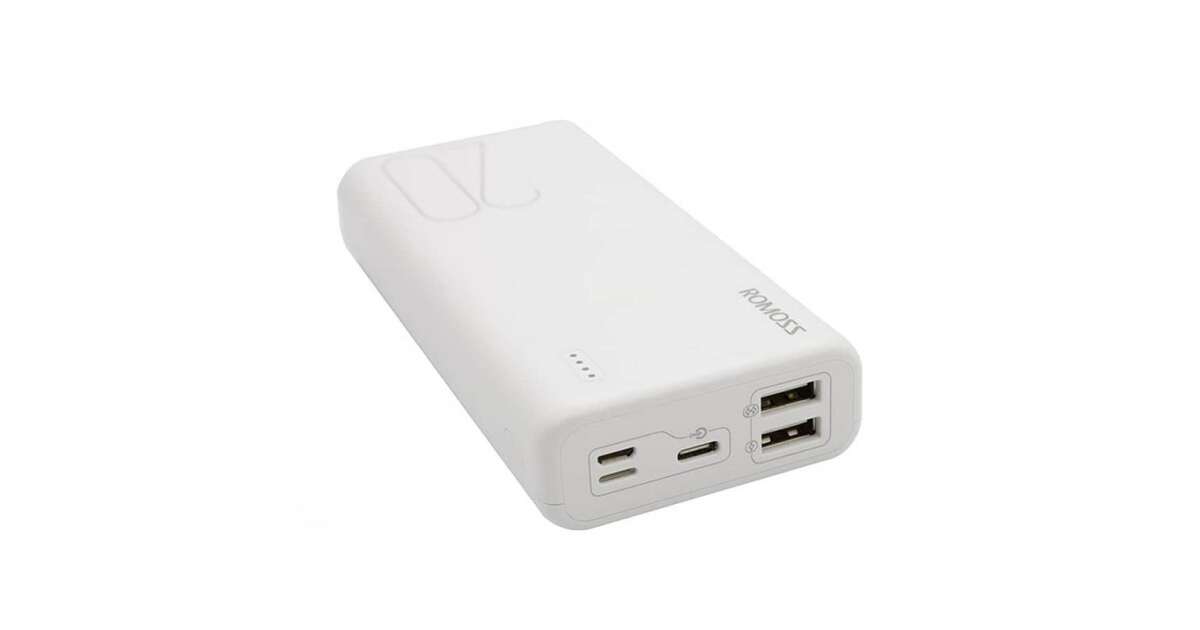 Romoss Simple 20 Power Bank 20000mAh - Fehér | Pepita.hu