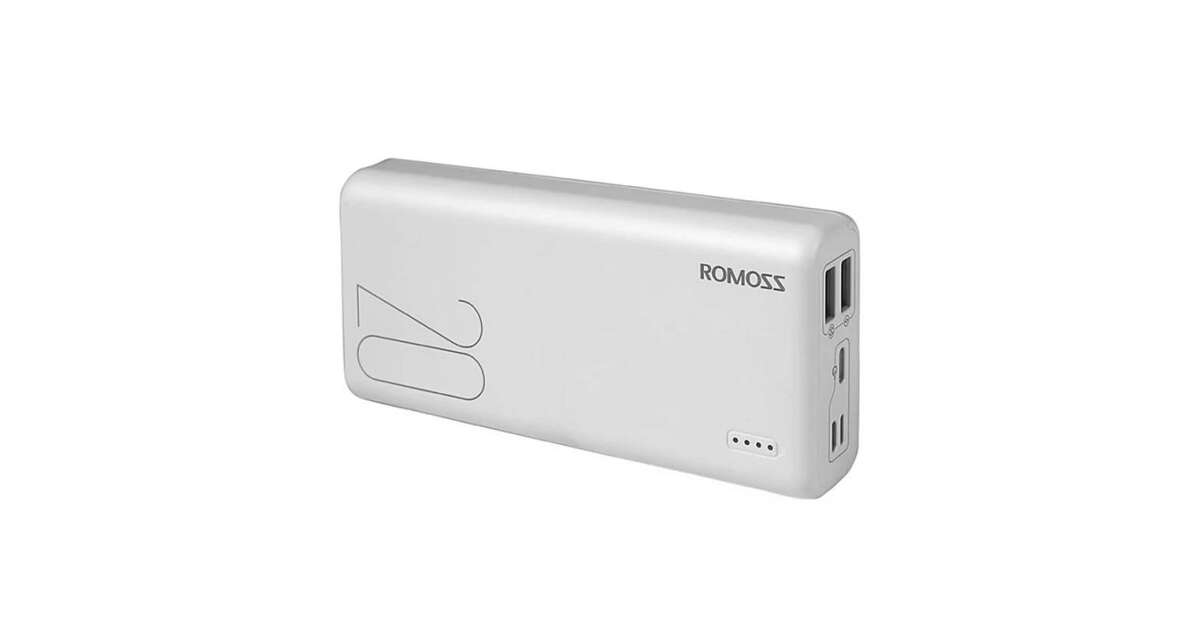 Romoss Simple 20 Power Bank 20000mAh - Fehér | Pepita.hu