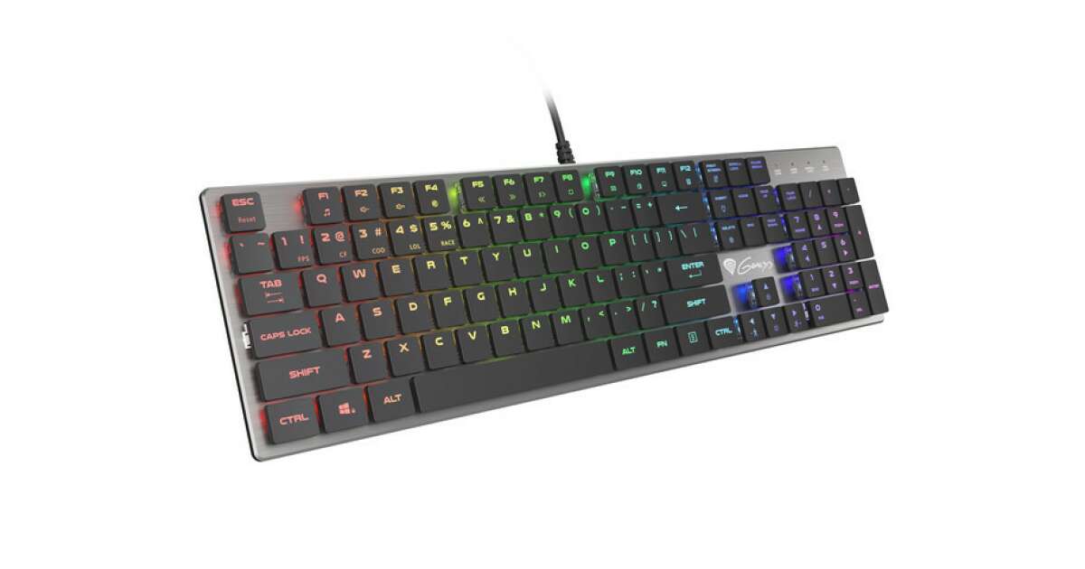 Natec Genesis THOR 420 RGB USB Mechanikus Gaming Billentyűzet - Angol ...